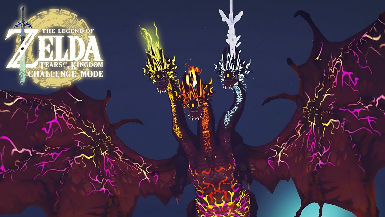 The Demon Lord Gleeok - Challenge Mode - Tears of the Kingdom - Legend ...