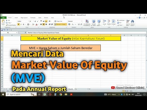 Cara Mencari Market to Book Value of Equity (MVE) Pada Annual Report ...