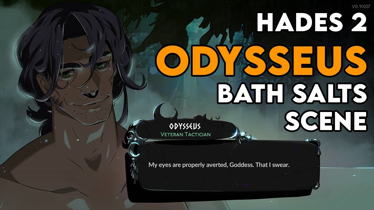 Odysseus Bath Salts Scene - Hades 2 - YouTube