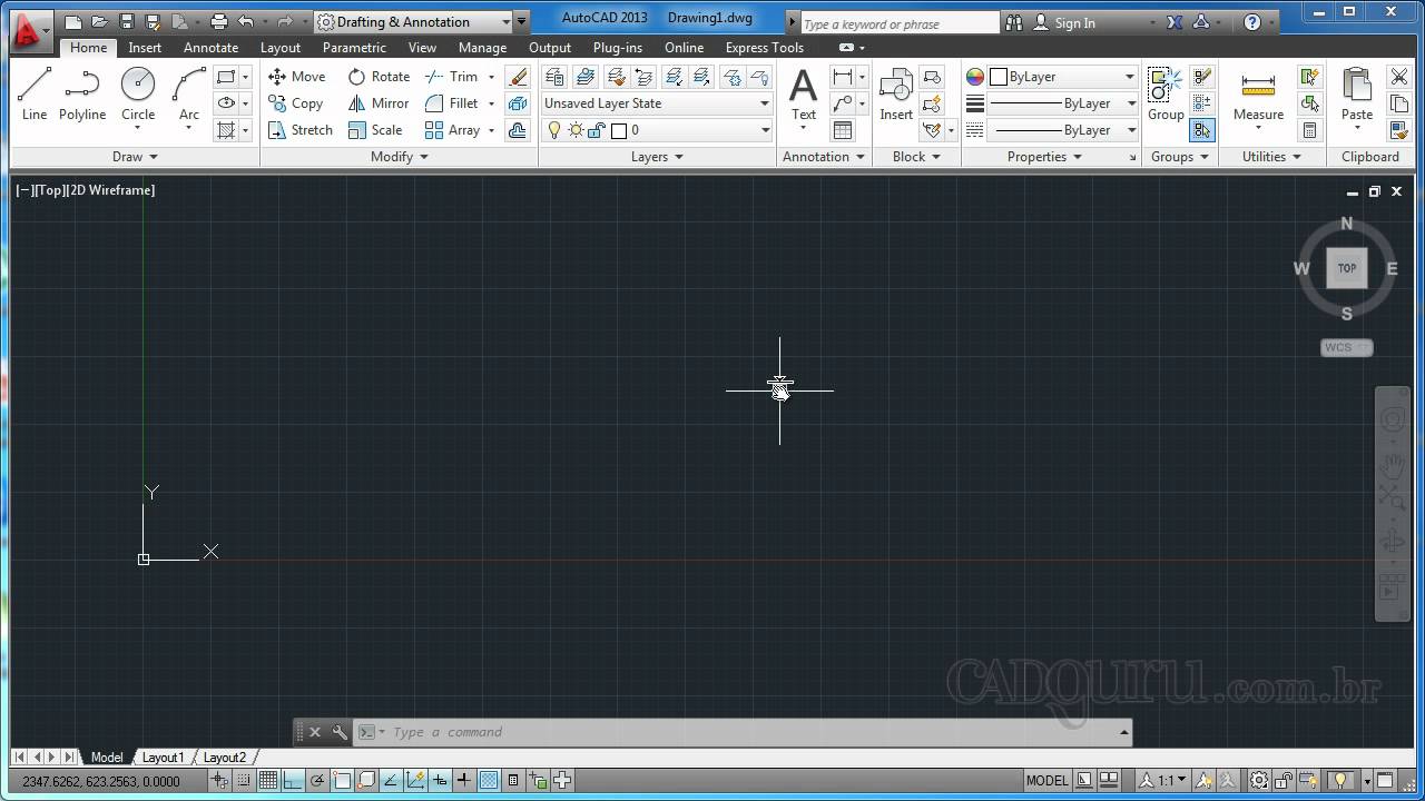 Curso AutoCAD 2013 Básico para Desenho Mecânico - Começando um projeto ...