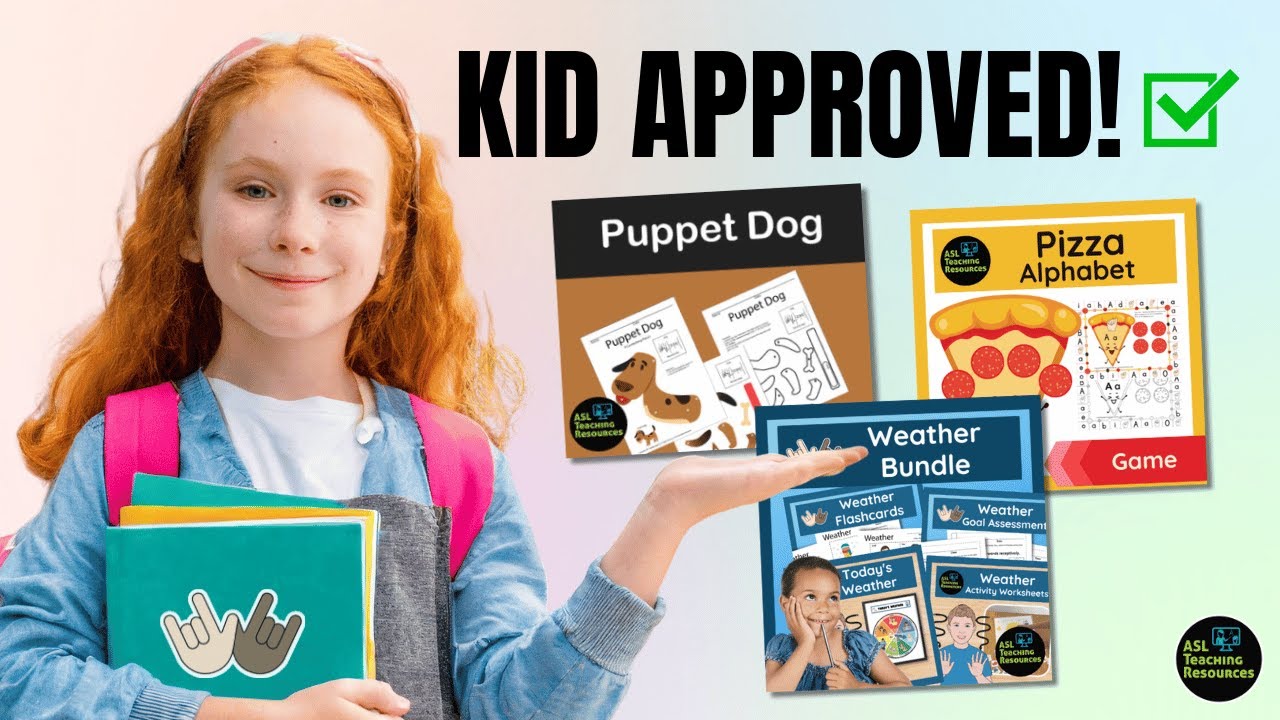 Fun ASL Activities for Kids - YouTube