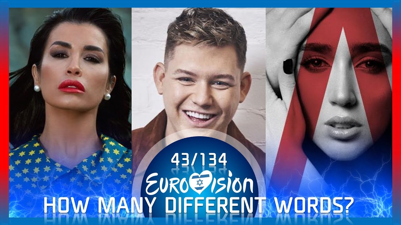 Eurovision 2019 - How Many Different Words Does Each Song Have? From 43 ...
