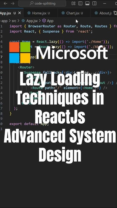 Lazy Loading Techniques in ReactJs | Performance Optimization - YouTube