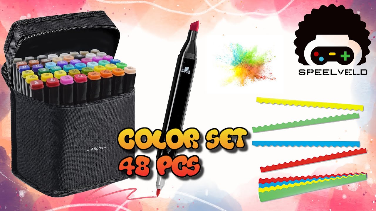 unboxing color Set with 48 color pcs - YouTube