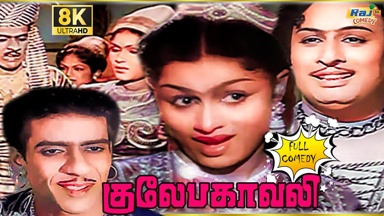 Gulebakavali Movie 8K Full Comedy | M. G. R | T. R. Rajakumari ...