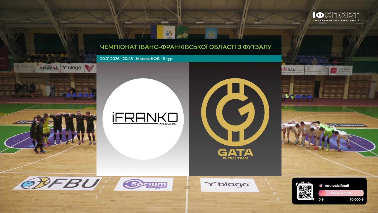 Огляд матчу // Побудовано-iFranko (Івано-Франківськ) vs ГАТА (Івано ...