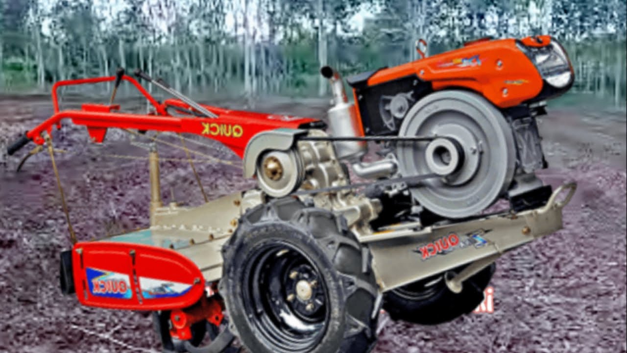 hand traktor quick zena rotary - YouTube