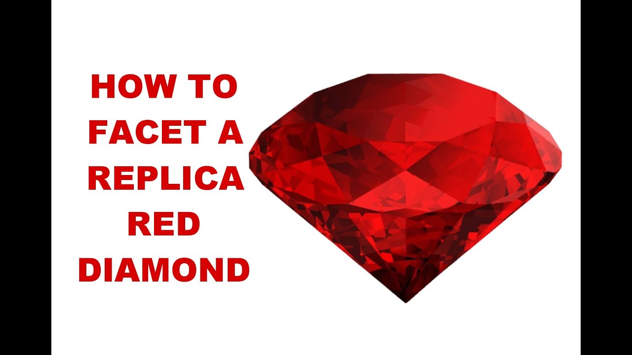 How To Facet a Replica Red Diamond - YouTube