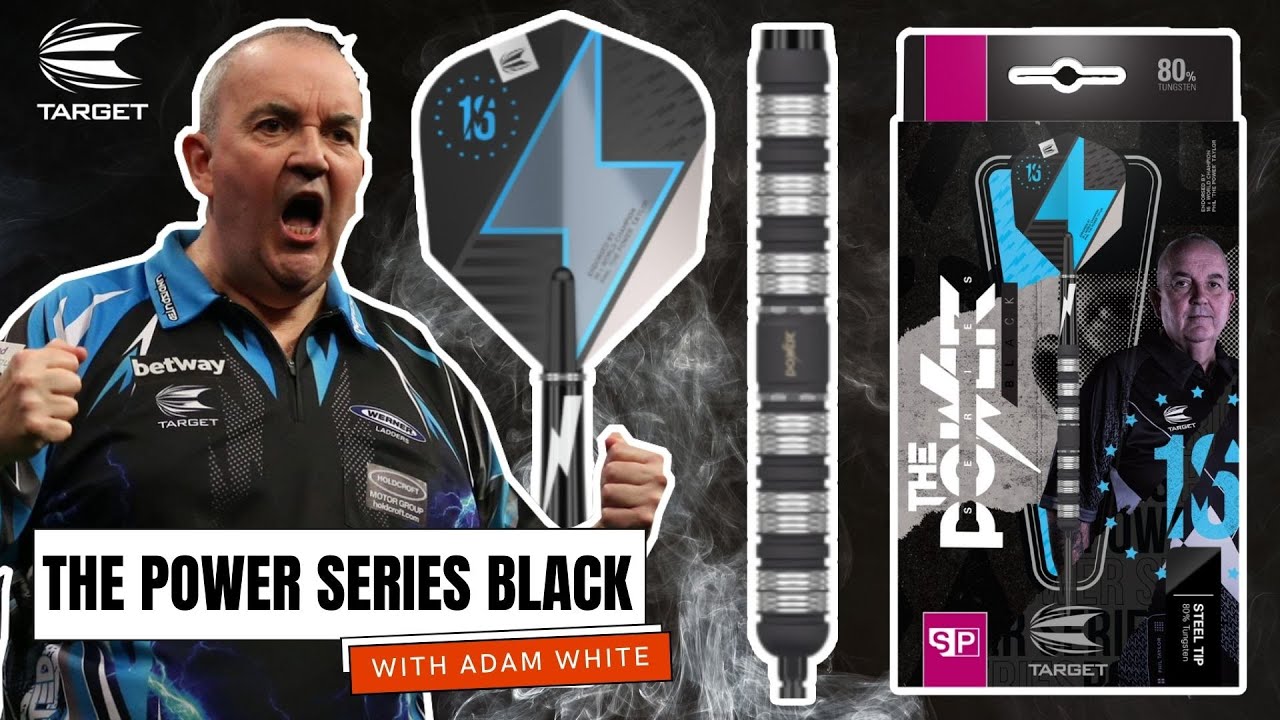 PHIL TAYLOR THE POWER SERIES BLACK SP TARGET DARTS REVIEW WITH ADAM ...