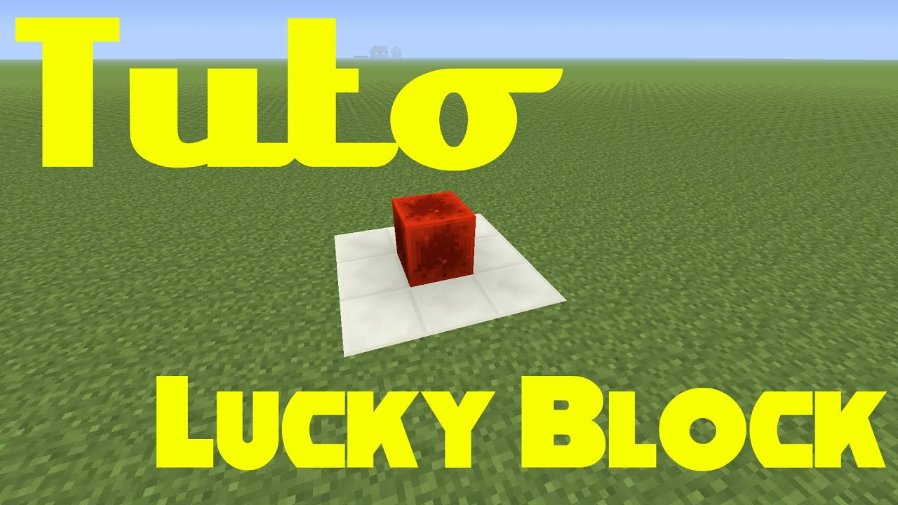Créer un lucky block minecraft Ps4 FR - YouTube