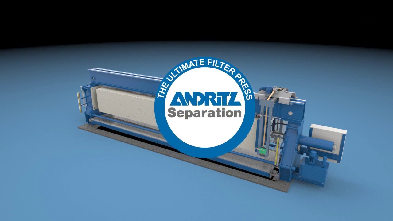 Filtro prensa da Andritz - YouTube