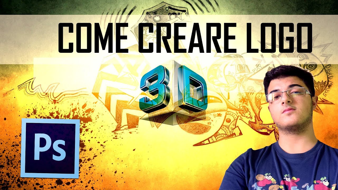 Tutorial Photoshop CS 6 Creare logo 3D - YouTube
