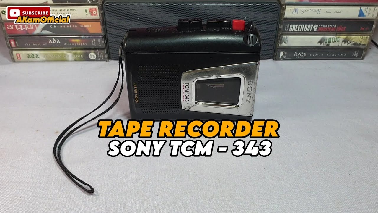 Review Walkman Sony TCM - 343 Tape Recorder - YouTube