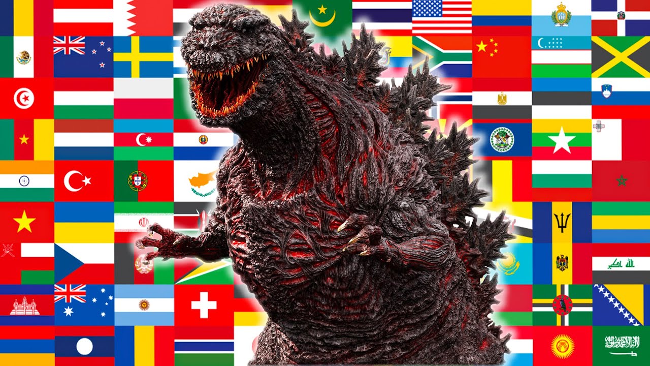 Godzilla in different Languages meme - YouTube