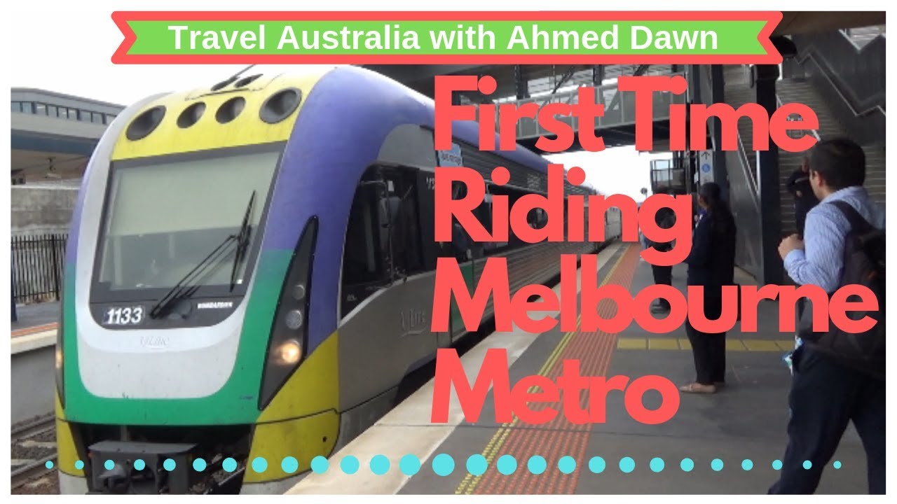 Riding Melbourne Metro Train for The First Time | Australia travel Vlog ...