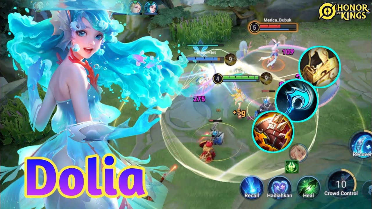 Dolia Honor of Kings Best Support | 91% Team Fight | Best Build & Arcana - YouTube