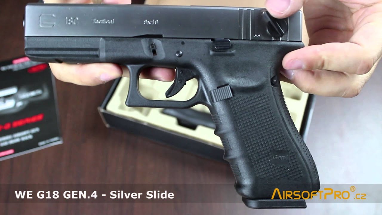 WE G18 GEN4 Silver Slide - YouTube