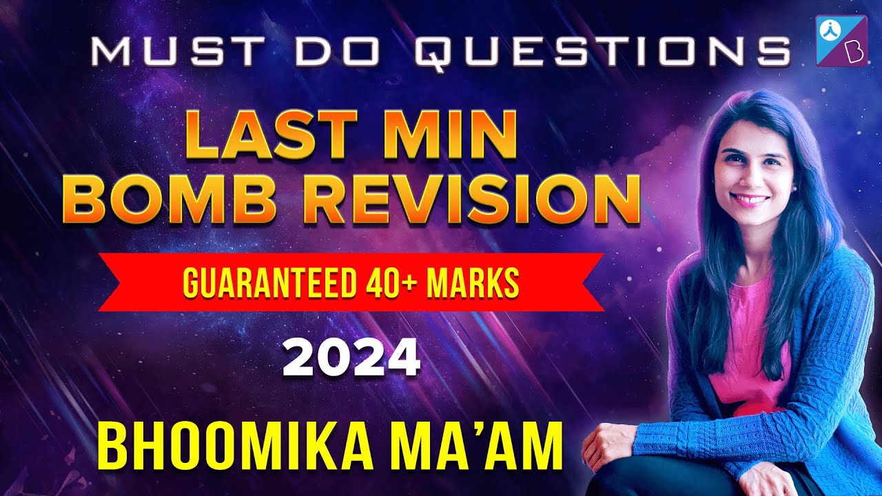 Math: MARATHON | Last Minute Maha Revision | April Attempt | JEE Main 2024 | Bhoomika Ma'am ...