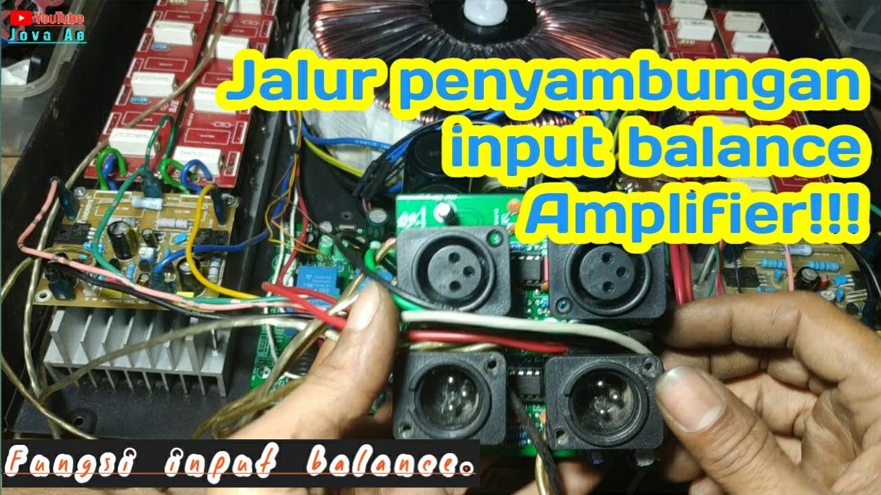 Cara pasang INPUT BALANCE pada power Amplifier || Deskripsi - YouTube