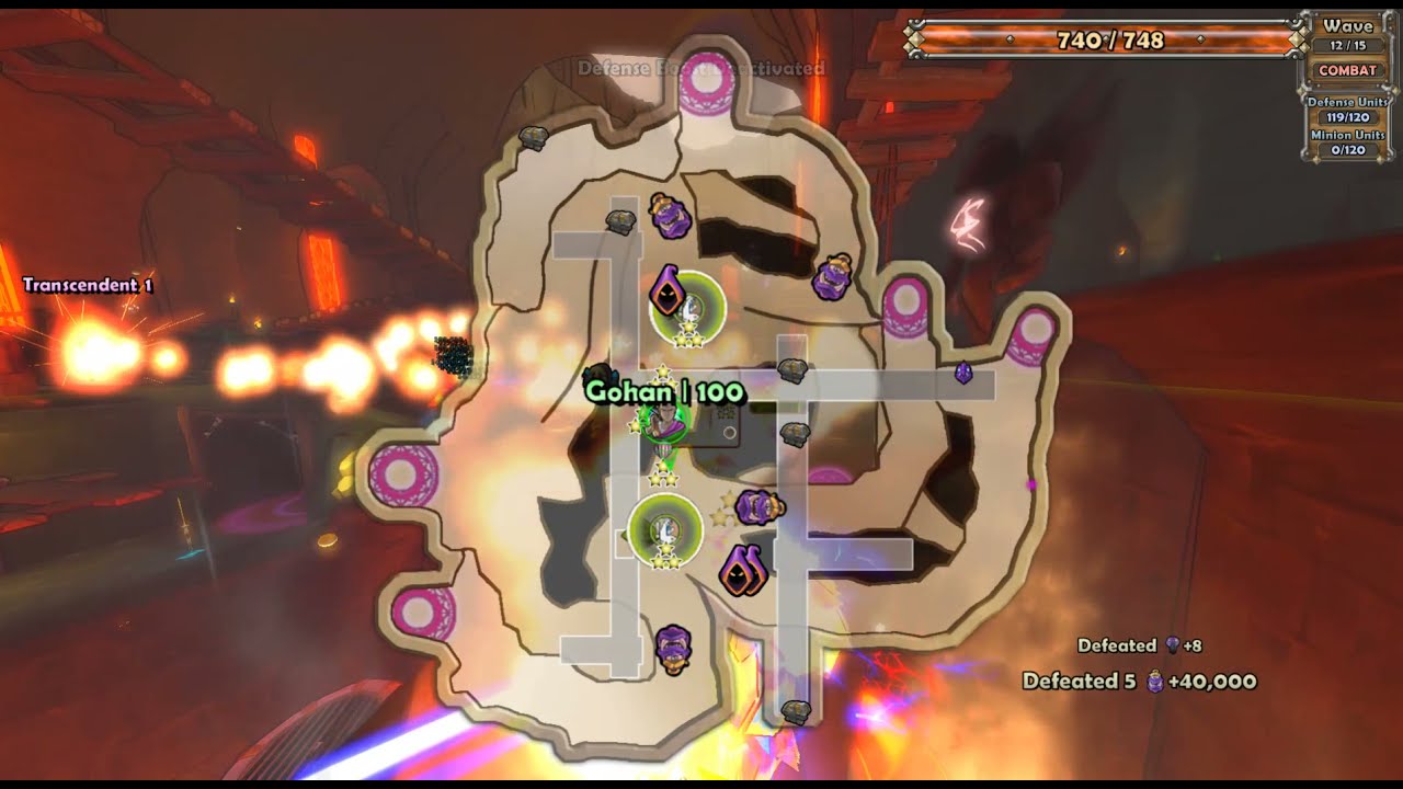 Dungeon Defenders Embermount Volcano NMHC - YouTube