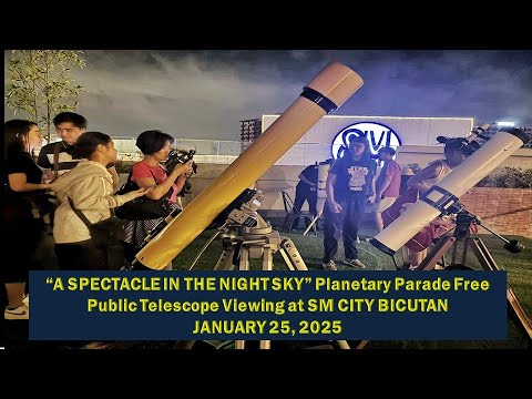 Short Video: Planet Parade Free Public Telescope Viewing at SM CITY ...