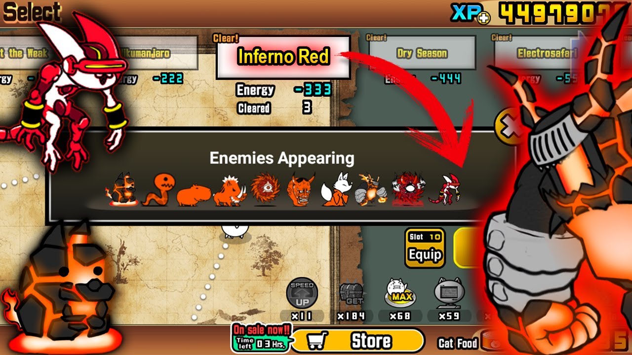 The Battle Cats - Inferno RED (Infinity) - YouTube