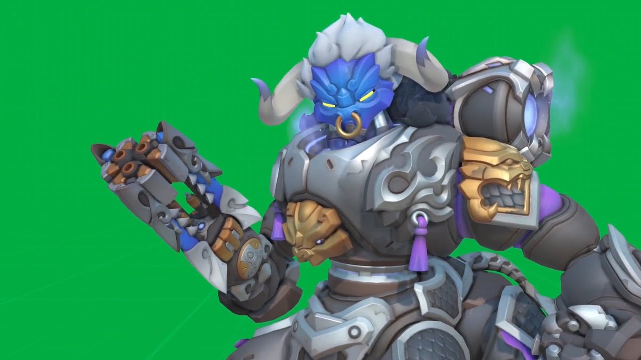 Orisa Highlight Intros Green Screen [Bull Demon] - YouTube