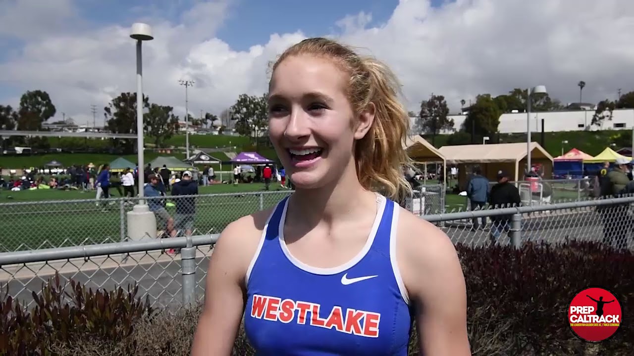 Paige Sommers (Westlake HS) at 2019 Redondo Invitational - YouTube