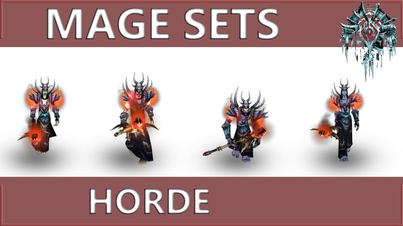 WOW Classic: Mage Horde all Sets and Animations - YouTube