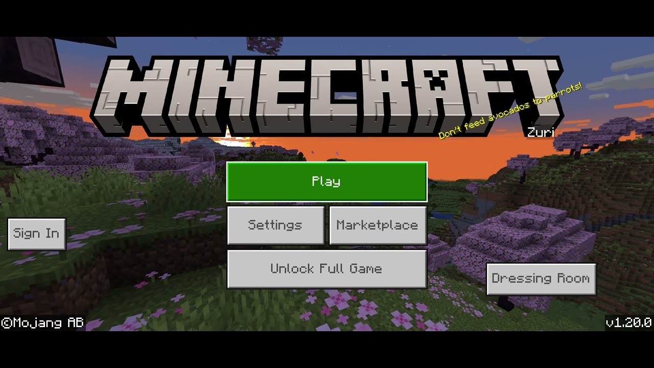 Minecraft's most famous seed seen in the trial version - YouTube