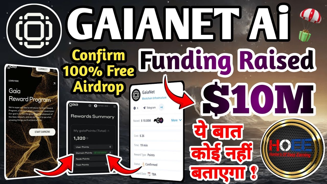🎉 GAIANET AI AIRDROP FULL GUIDE/EARN FREE GAIA POINT/$10M FUNDING ...