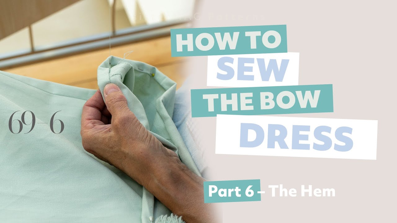 How to Finish the Hem by Hand | 69-6 Step-by-Step Sewing Tutorial Part ...