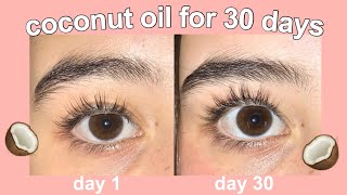 Coconut Oil For Eyelashes Before And After