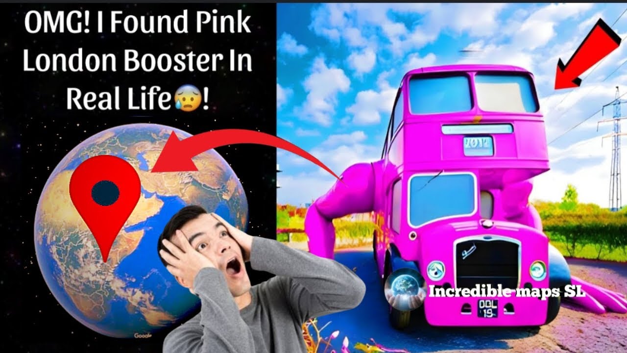OMG 😱 i found Pink Push up Bus in real life on Google map and google ...
