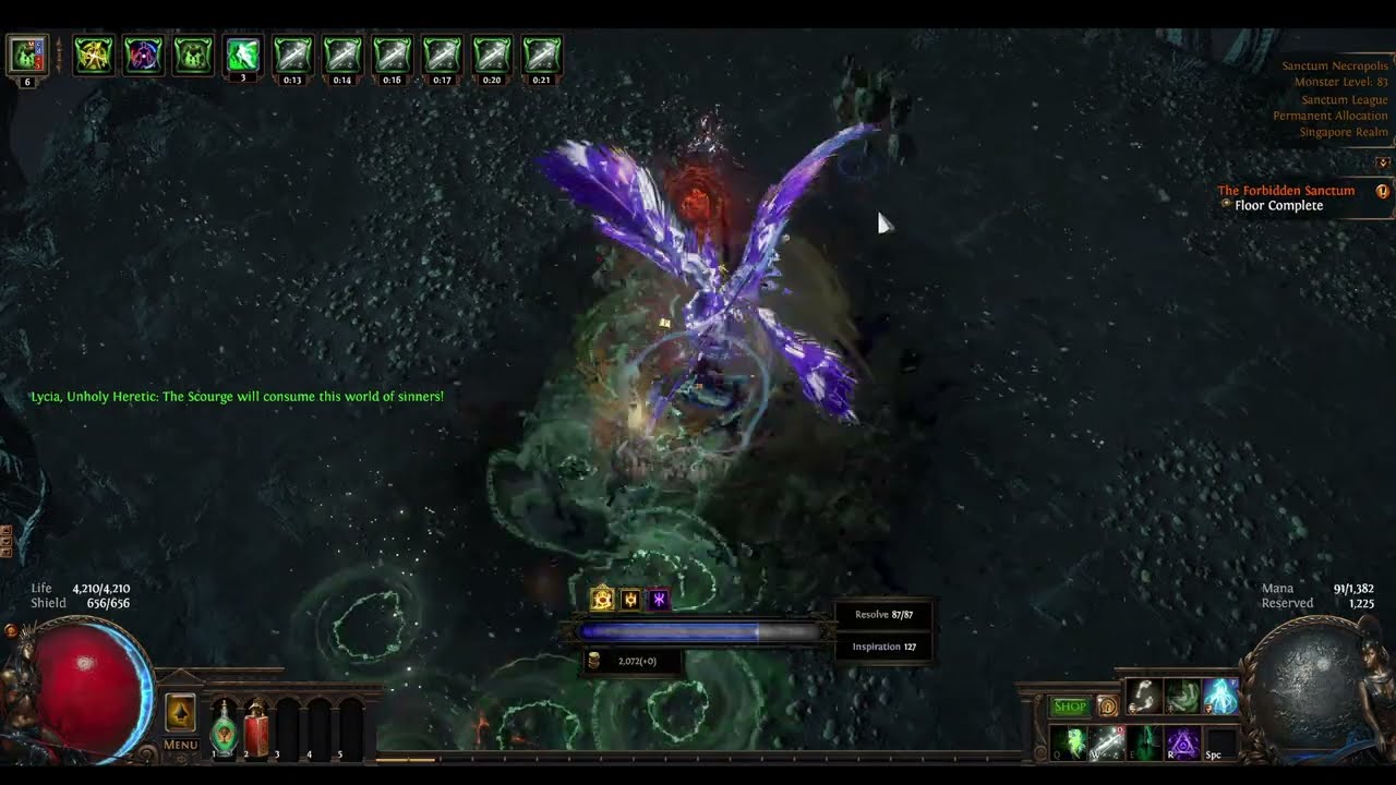 [POE 3.20] CheapBunny's 4 Curses Destructive Link Crit Stone Golem |Eye ...