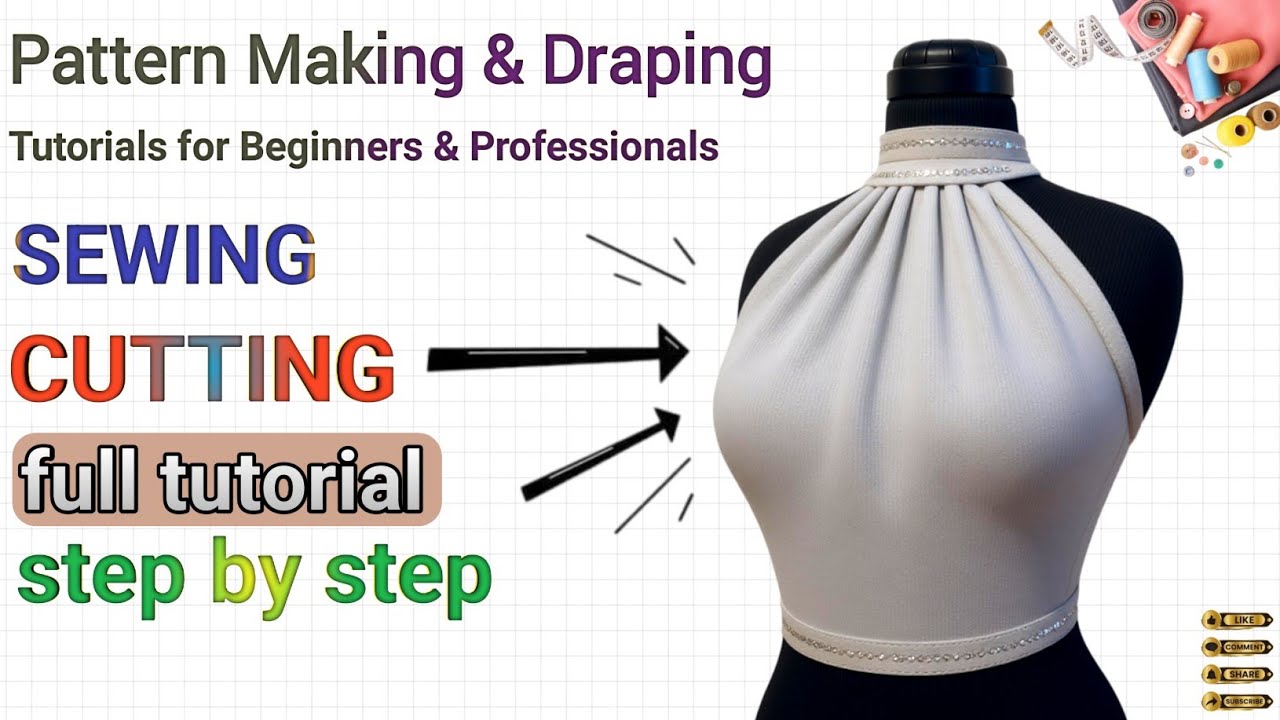 Fashion Design Tutorial | Pattern Making, Sewing, Cutting & Draping (Beginner to Pro) - YouTube
