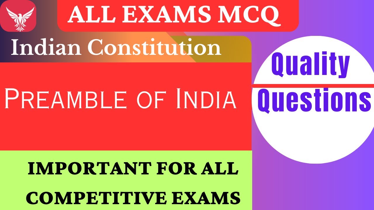 GK Questions and Answers On The Preamble Of Indian Constitution |ALL ...