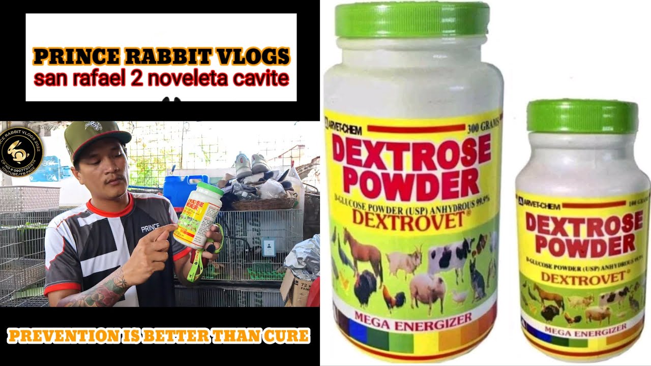 DEXTROSE POWDER - para saan at paano gamitin !? ( rabbit vlogs basic ...