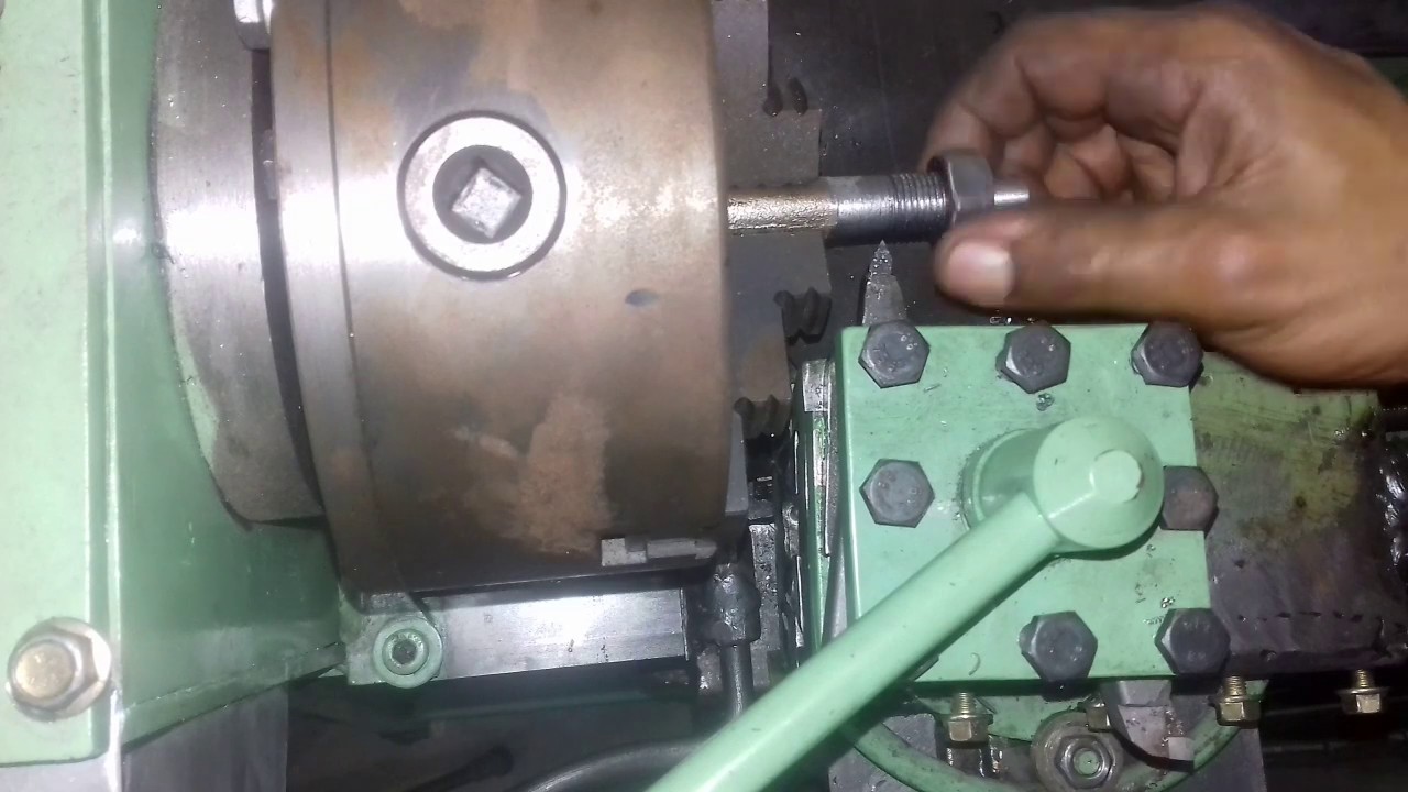 Torno caseiro fazendo rosca parte 1 - YouTube