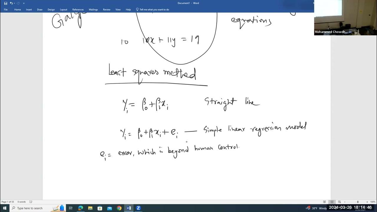 Complete Discussion of Simple or Multiple Linear Regression - YouTube