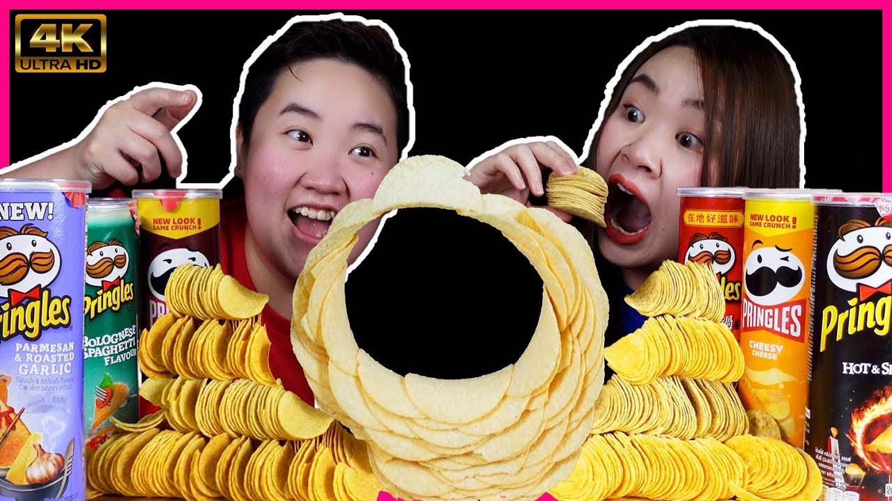 ASMR PRINGLES RING CHALLENGE | PRINGLES FLAVORS RANKED MUKBANG (Crunchy ...