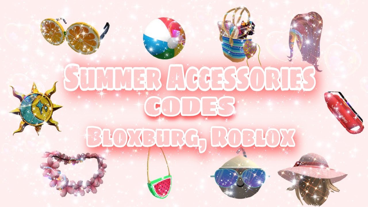 **New * Summer Accessories Codes For Bloxburg and Berry Avenue Roblox ...