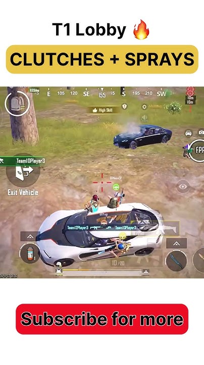 Part-#3 T1 Lobby CLUTCHES+SPRAYS - TOURNAMENT HIGHLIGHTS BGMI ️‍🔥 #pubgmobile #pubg #bgmi - YouTube