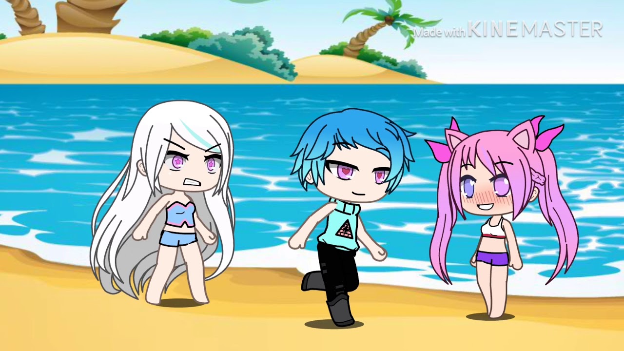 You and me on beach ll Gacha Life - YouTube