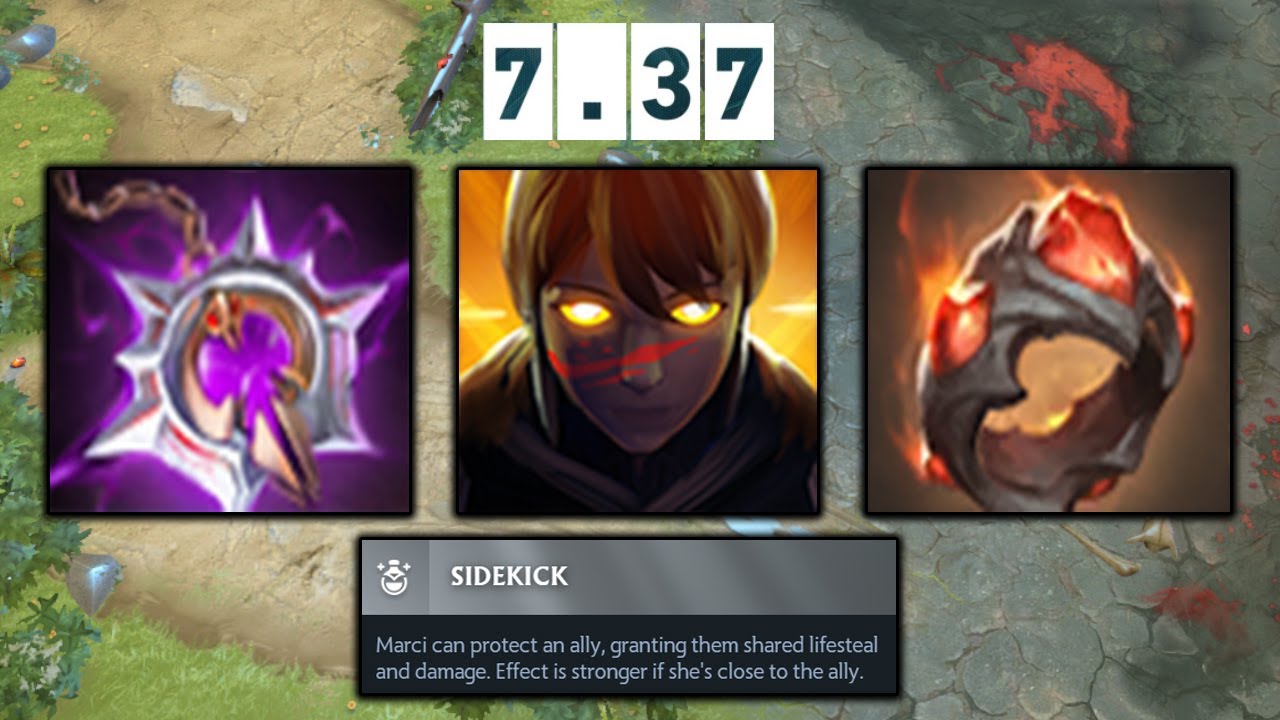 Giant's Ring + Nullifier Unleash Marci Wipe Out Every Team Dota 2 - YouTube