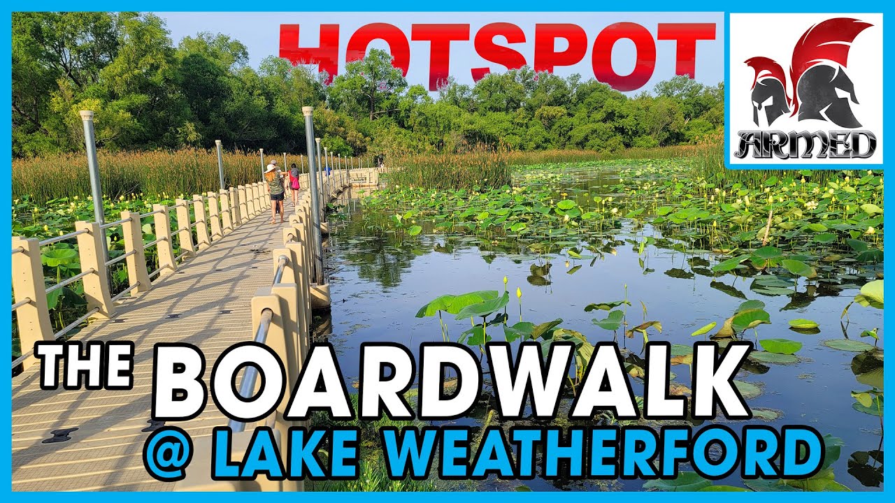 Texas Where to Go? Weatherford The Boardwalk Lily Pond - YouTube