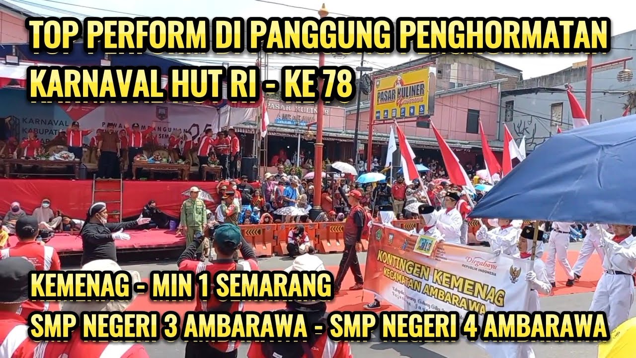 Pawai Karnaval Ambarawa Kemenag Min 1 semarang dan SMP Negeri 3 ...
