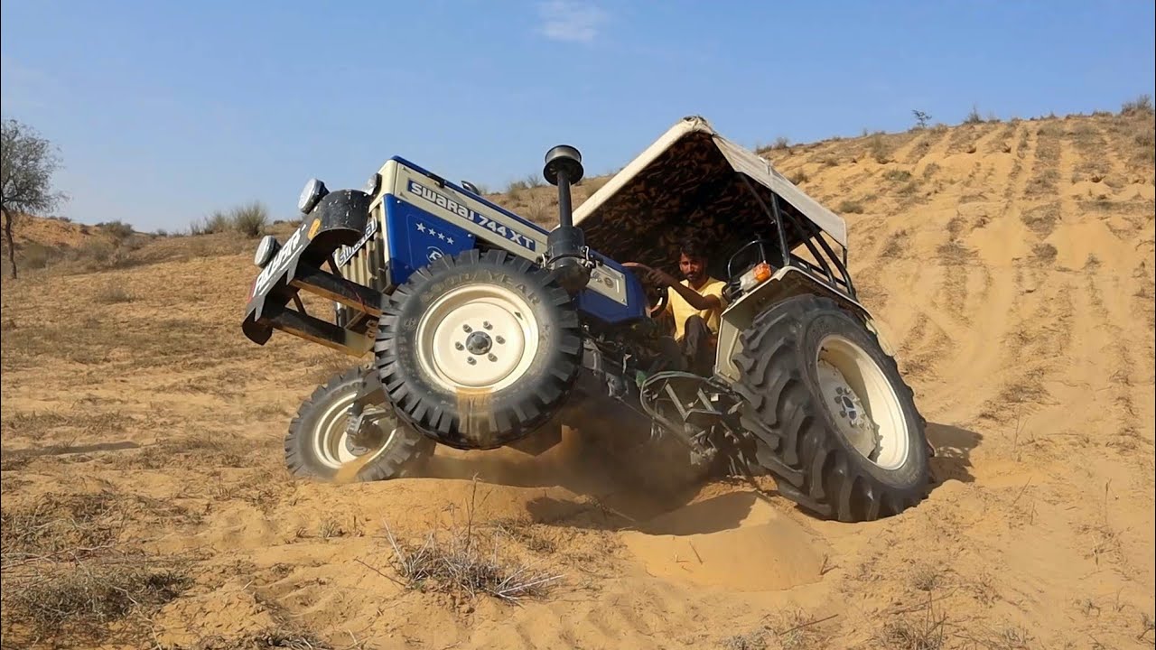 Swaraj 744 XT Testing the Gear Capacity - YouTube