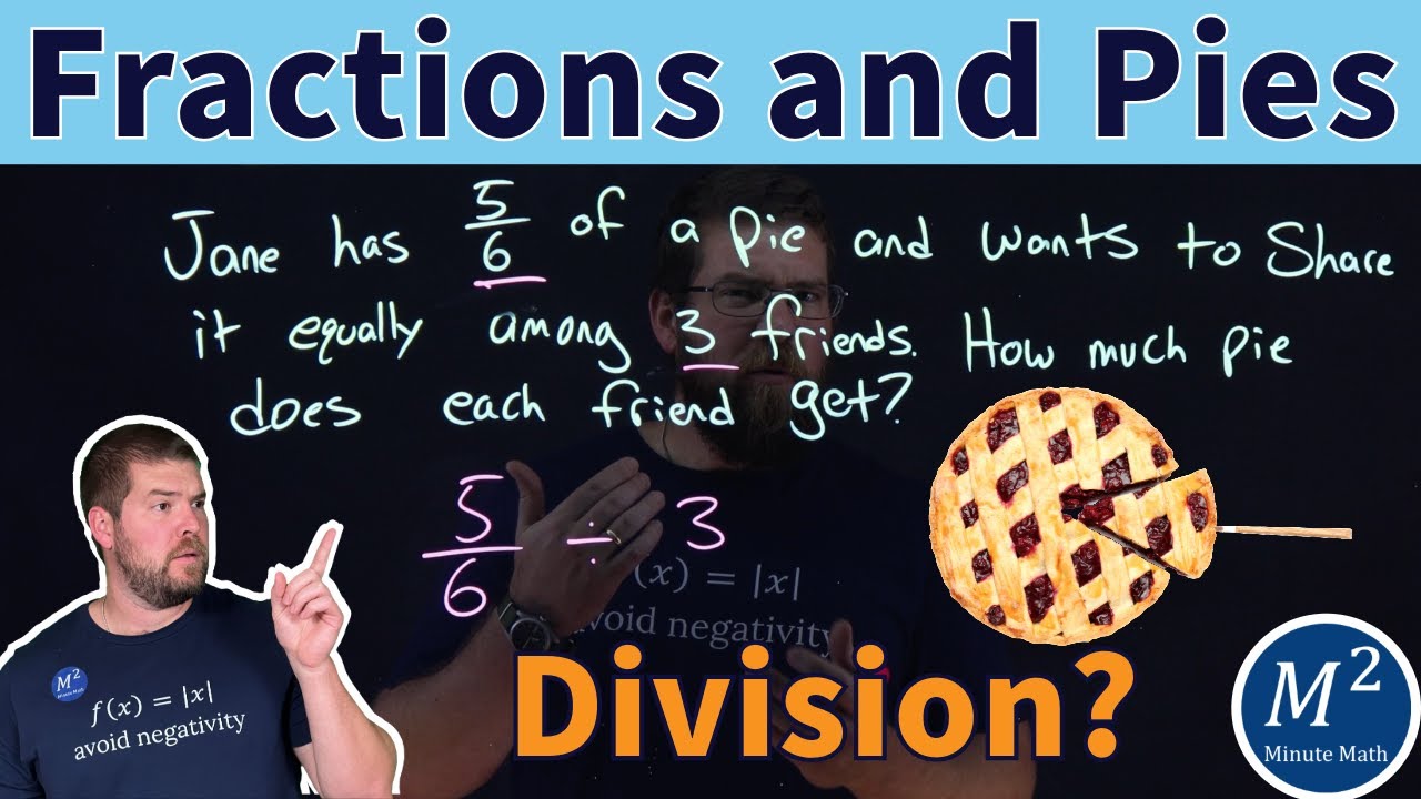 How to Divide a Fraction of a Pie Among Friends - YouTube