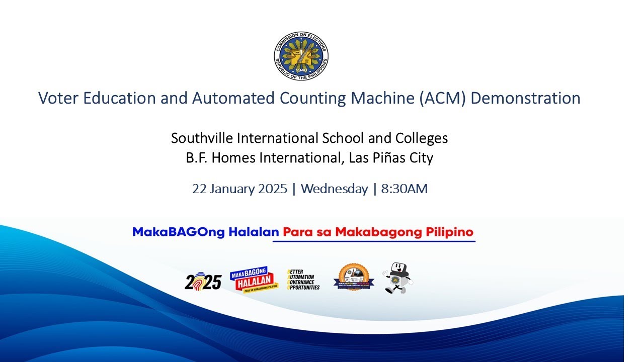 Voter Education and Automated Counting Machine (ACM) Demonstration ...